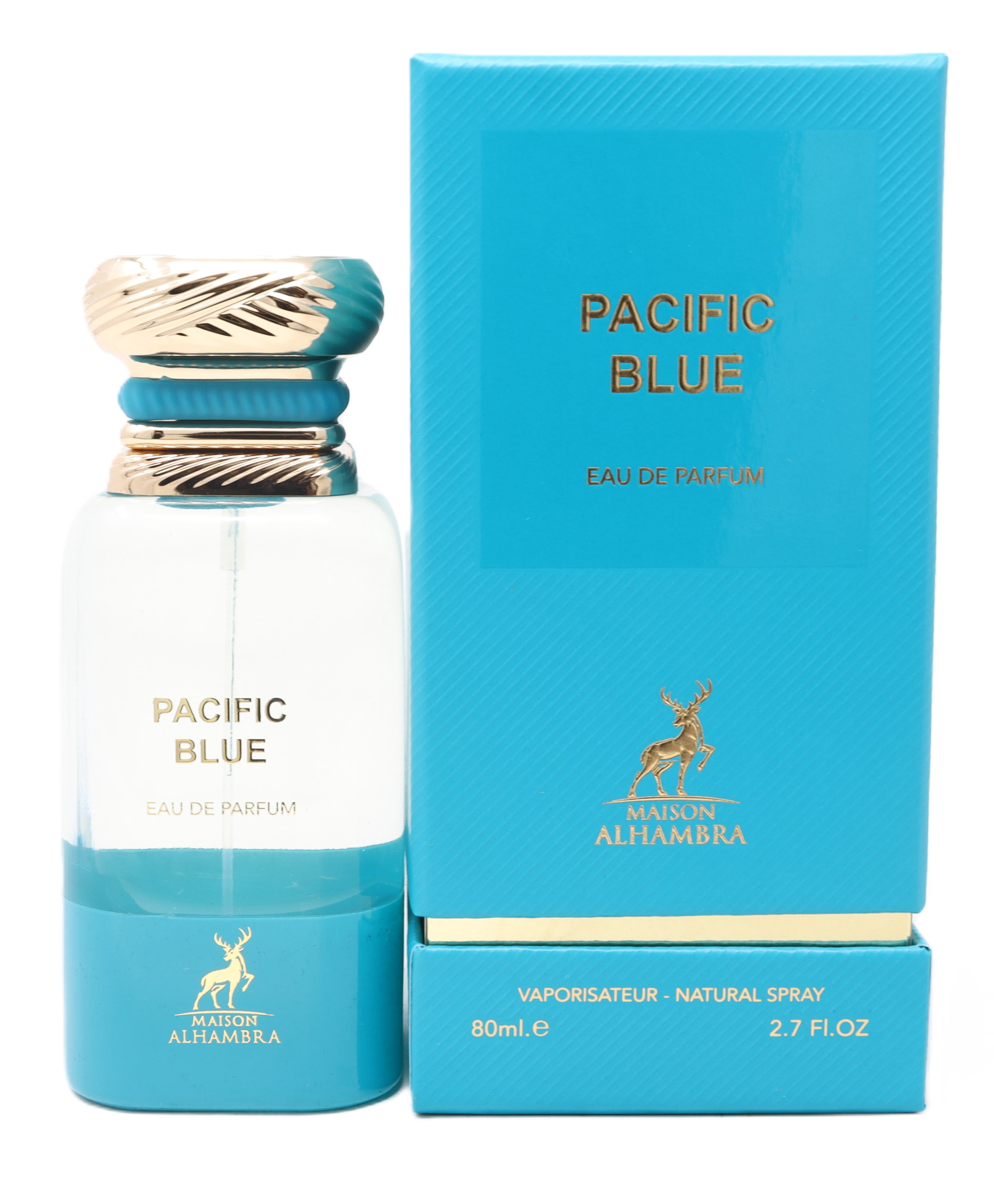 Maison Alhambra Pacific Blue Eau De Parfum Spray for Men 2.7oz 80ml ...