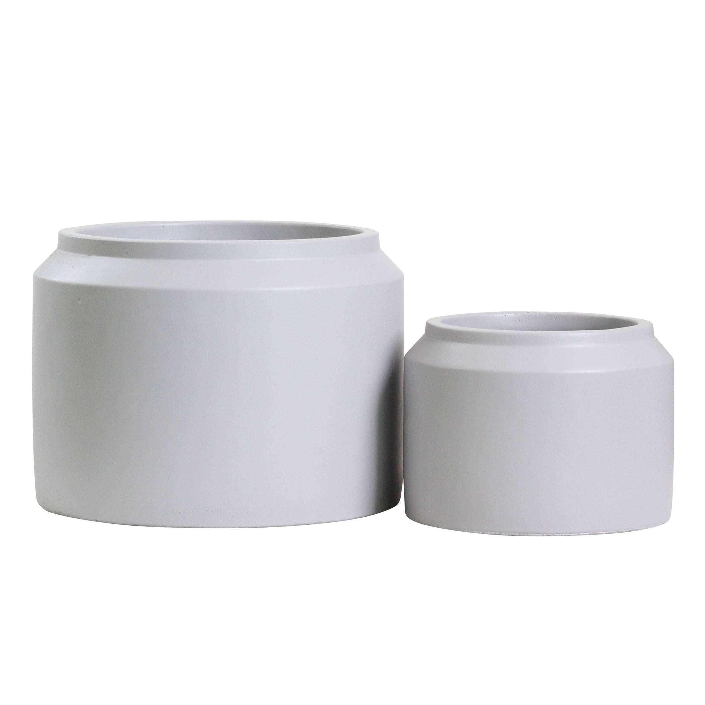 Olly & Rose Porto 8.5" x 6" Jar Black Ceramic Plant Pot with Drainage ...