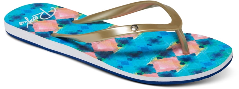 Portofino Flip Flops [Blue/White Print] - Walmart.com