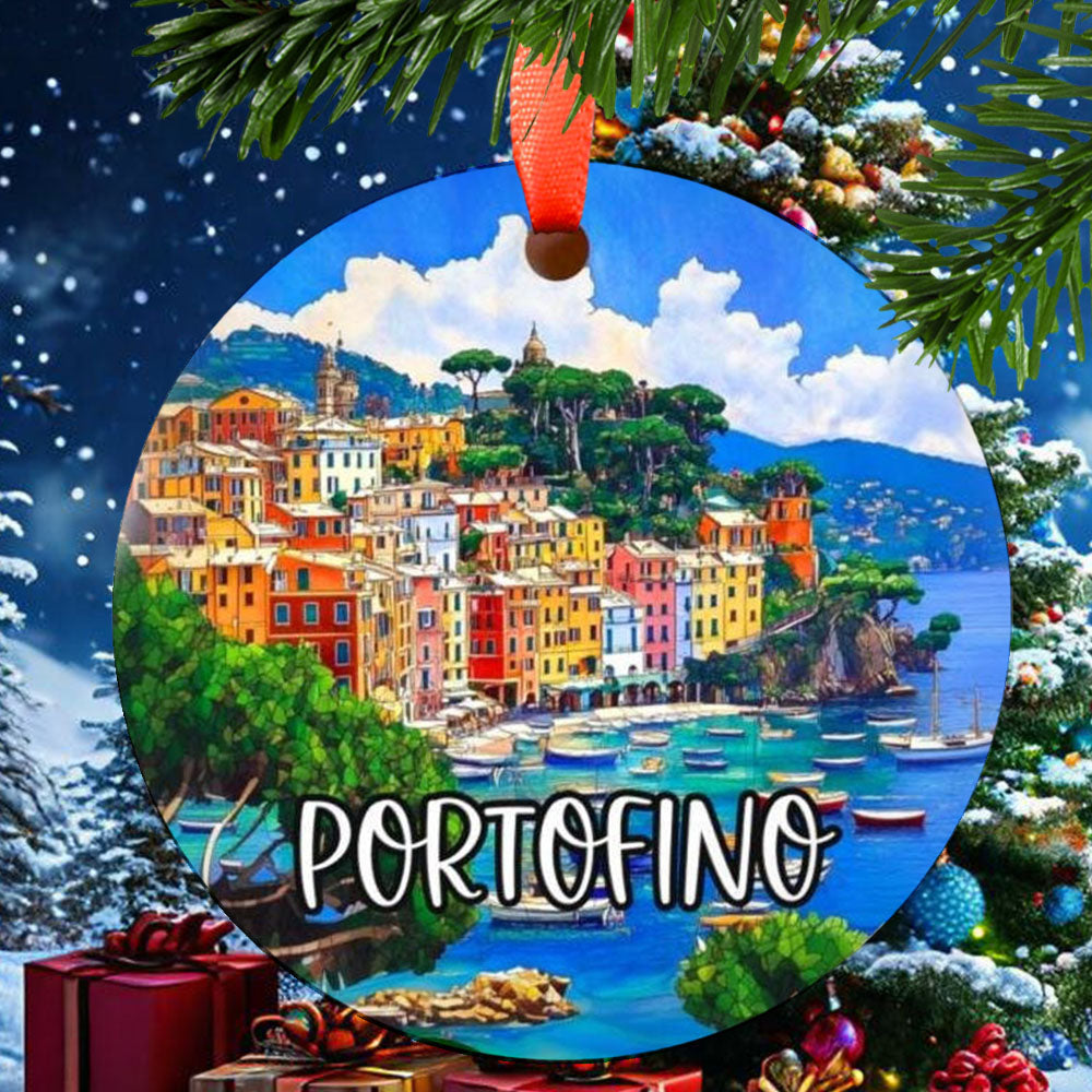 Portofino Genoa Christmas Ornament, Ceramic, Acrylic - Vacation ...
