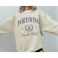 Portofino Yacht Club Crewneck T-Shirt Nautical Style Pullover T-Shirt ...