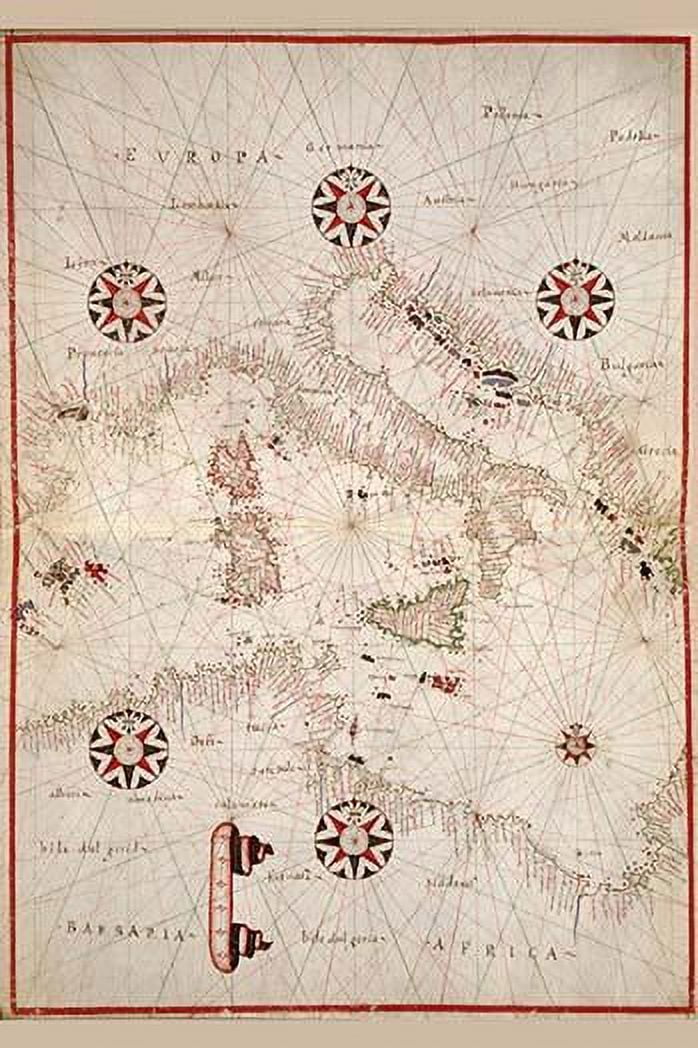 Portolan atlas of the Mediterranean Sea, western Europe, and the ...