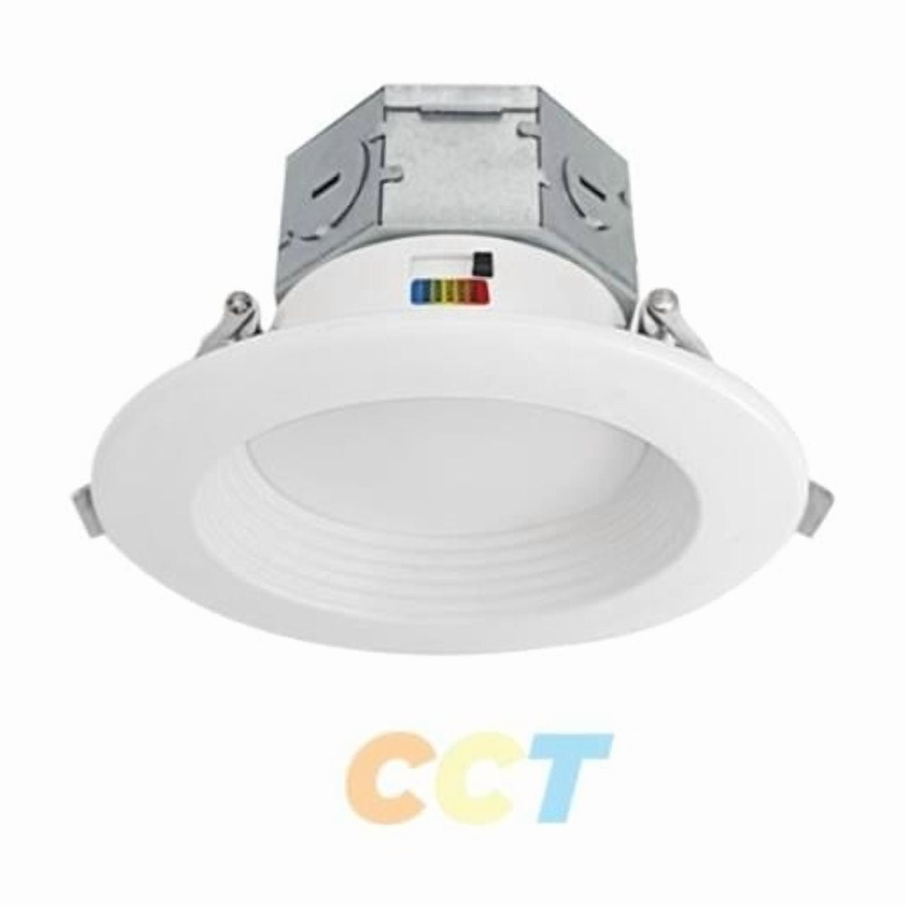 Portor PT-DLJ-B-4I-10W-5CCT 4 in. LED Downlight with Junction Box & CCT ...