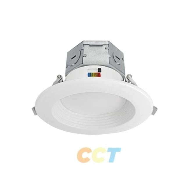 Portor PT-DLJ-B-4I-10W-5CCT 4 in. LED Downlight with Junction Box & CCT ...