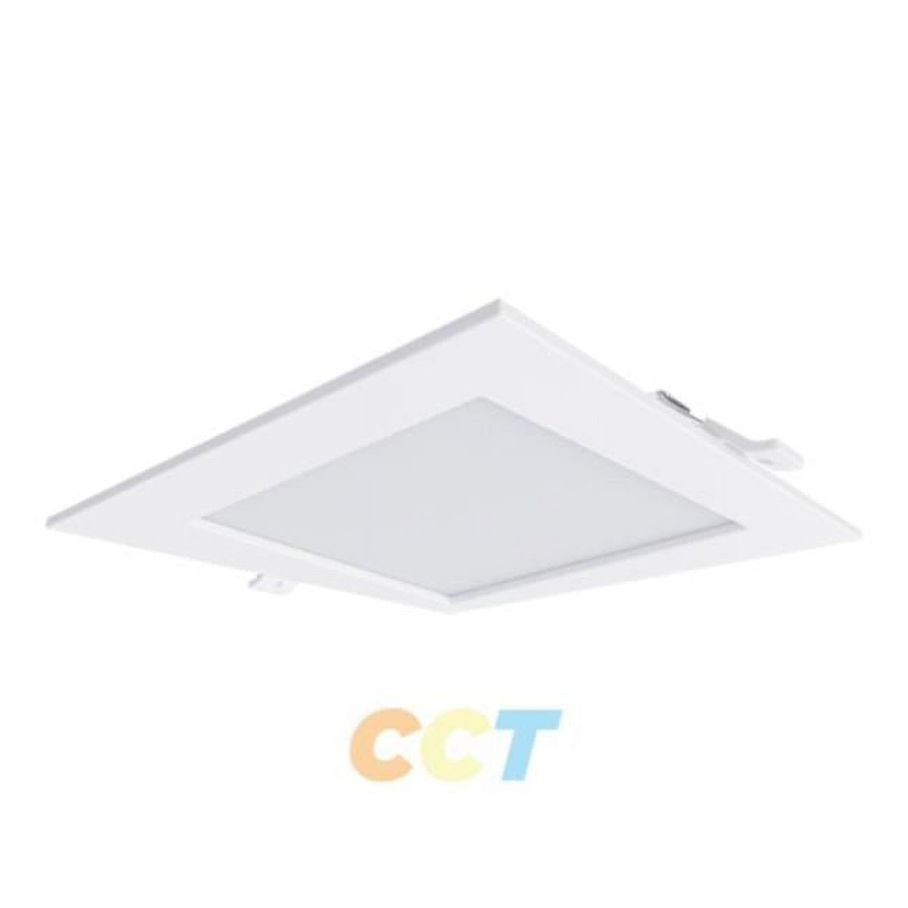 Portor PT-DLS2-S-4I-9W-5CCT 4 in. LED Slim Square Downlight with CCT ...