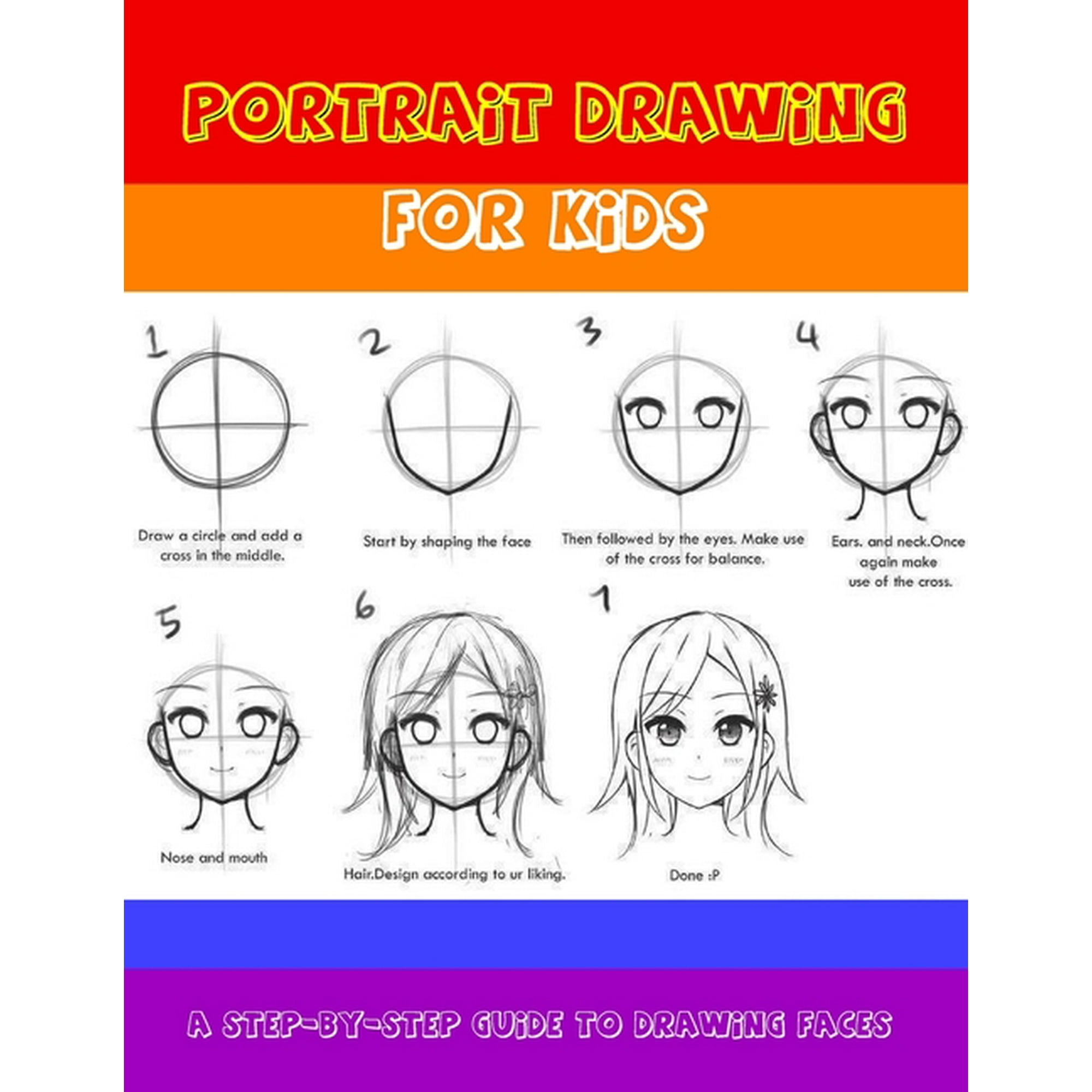 How To Draw A Girl Face For Kids