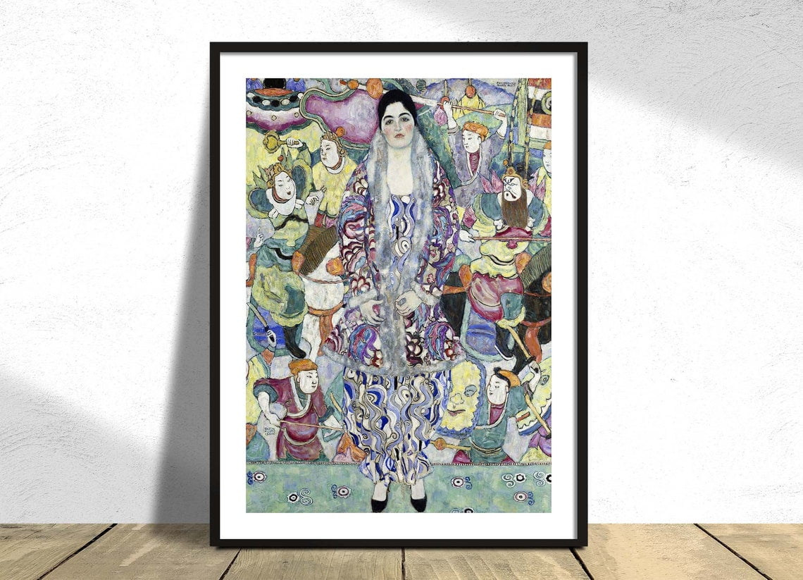 Portrait Of Friederike Maria Beer, Gustav Klimt, Art Nouveau Style ...