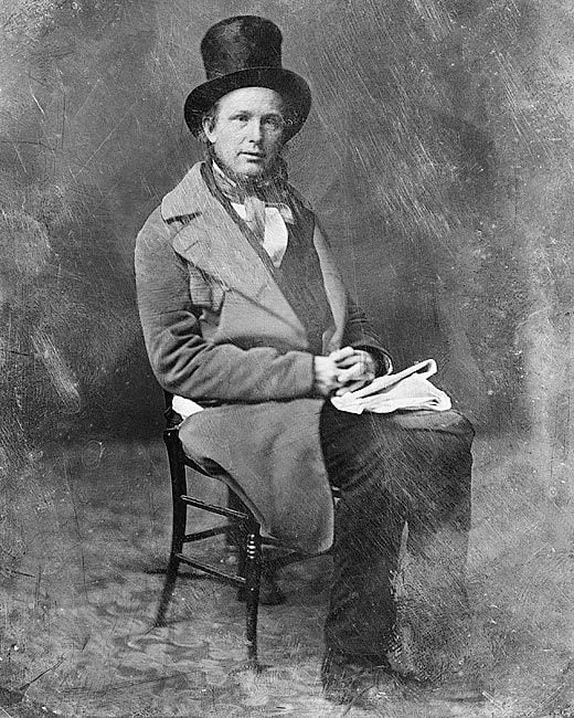 Portrait Horace Greeley New York Tribune - 20x30 Inch Glossy Laminated ...