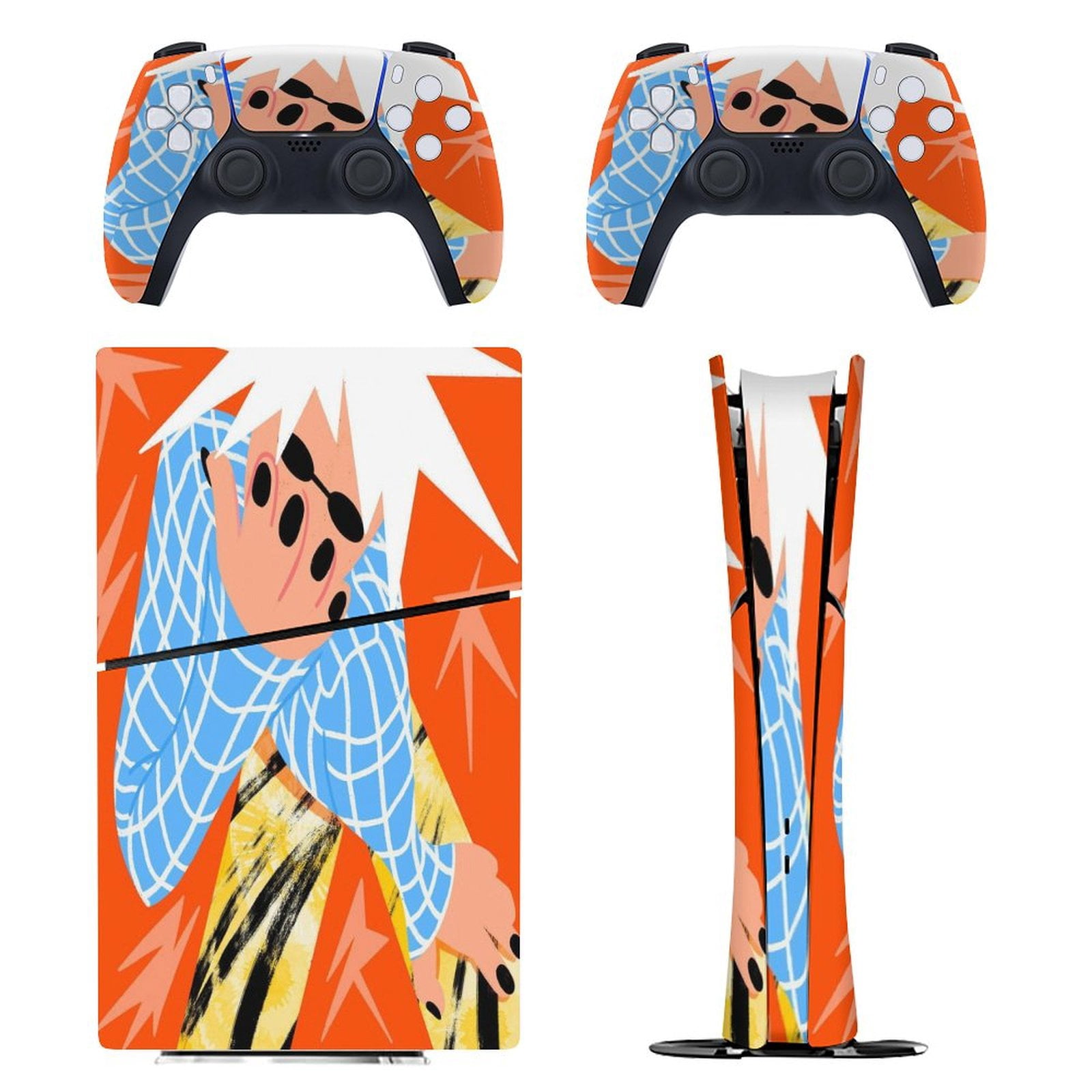 Portrait Illustration PS5/PS5 Slim Digital Disc Skin Sticker For ...