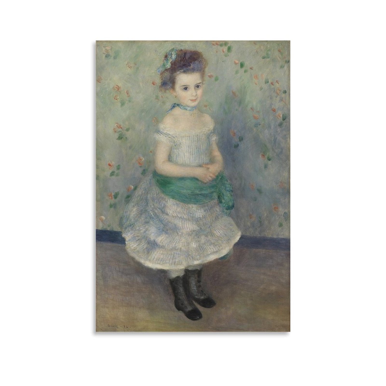 Portrait of Jeanne Durand-Ruel by Pierre Auguste Renoir Poster Print ...