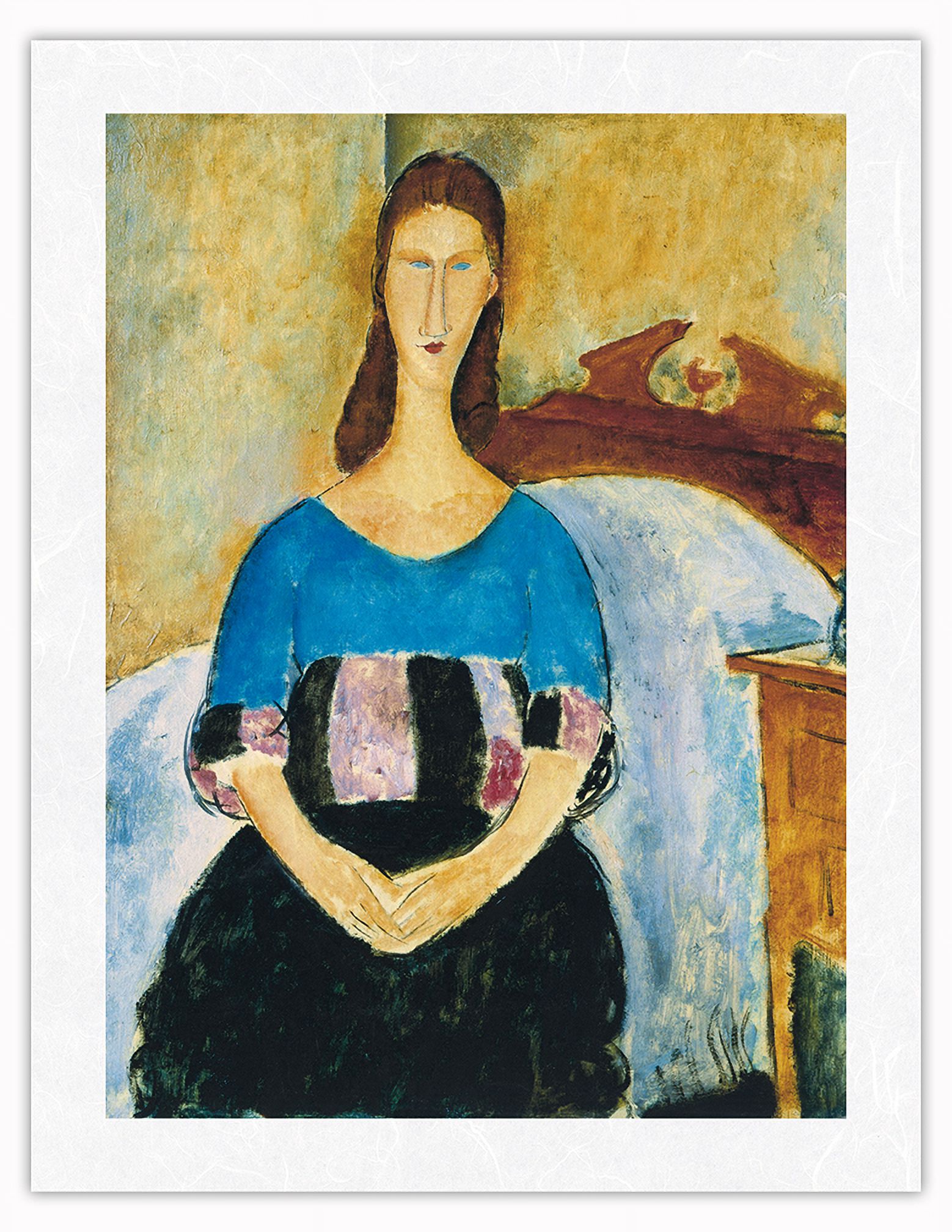 Portrait of Jeanne Hebuterne - From an Original Color Painting by ...