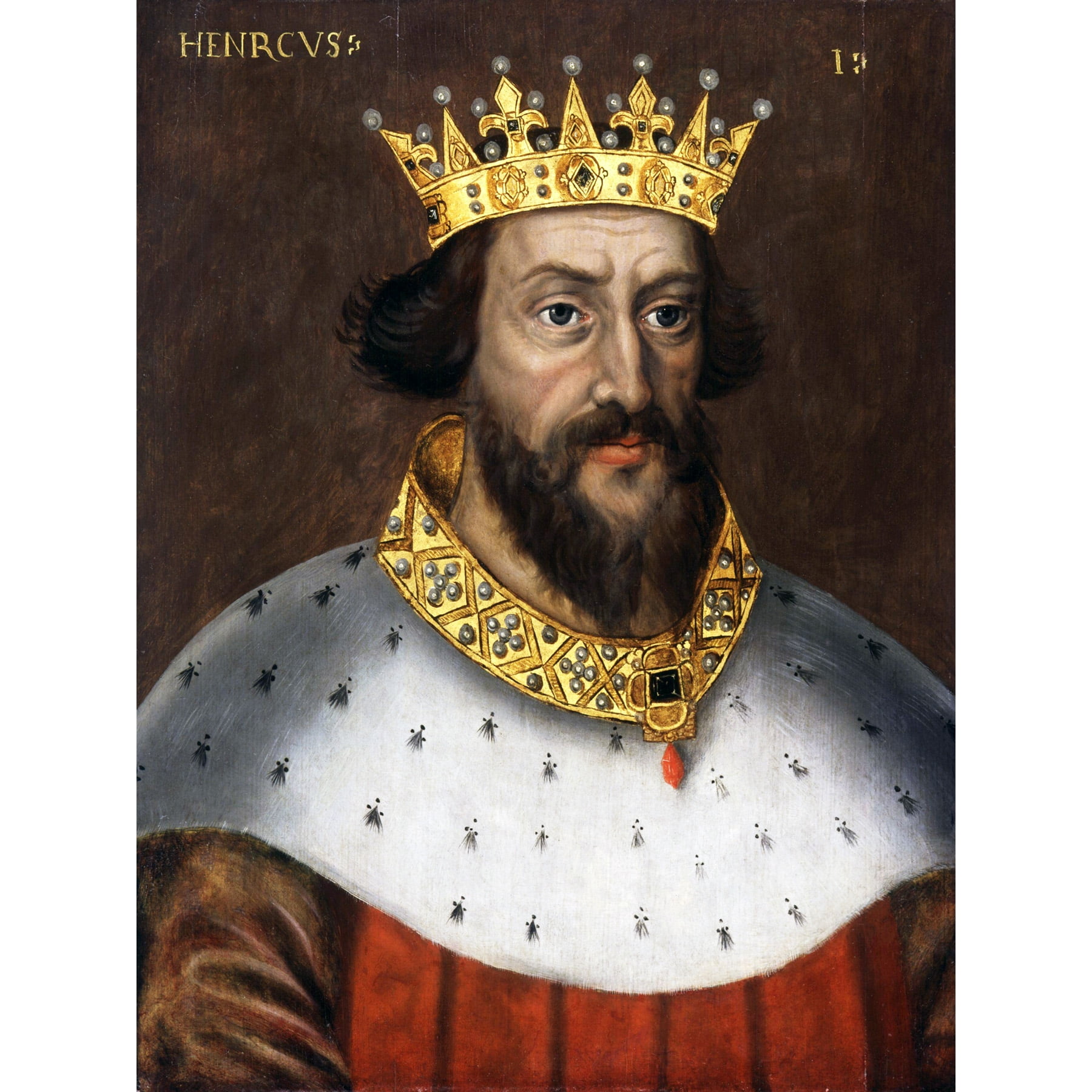 Portrait King Henry I England Painting Royal Historic Extra Large Art ...