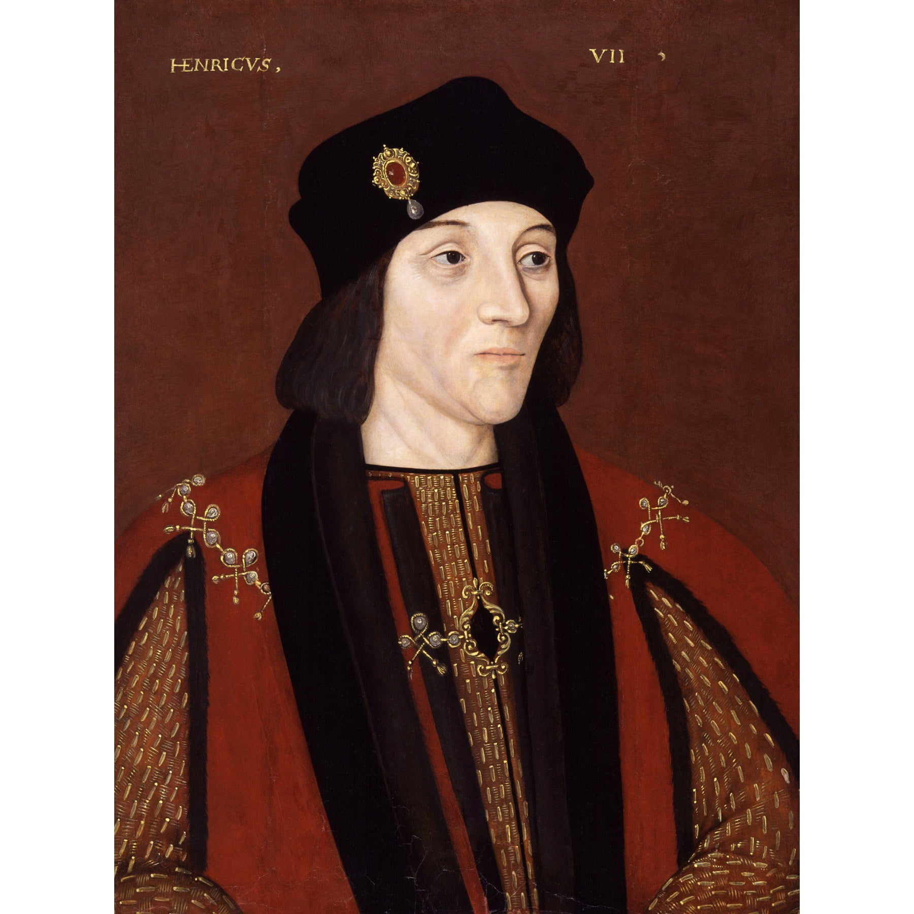 Portrait King Henry VII England Painting Royal Historic Extra Large Art ...