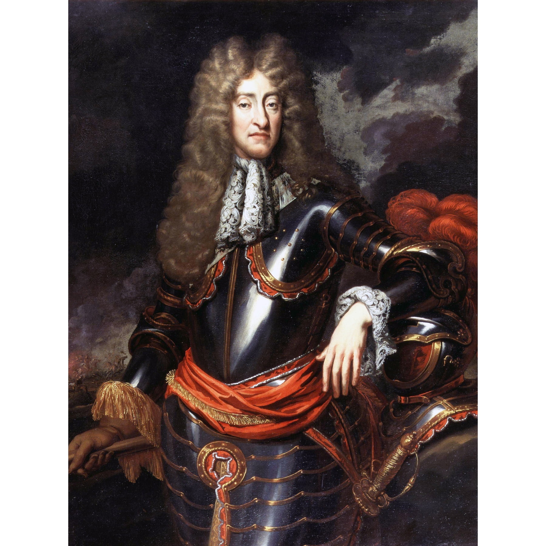 Portrait King James II England Painting Royal Historic Extra Large Art ...