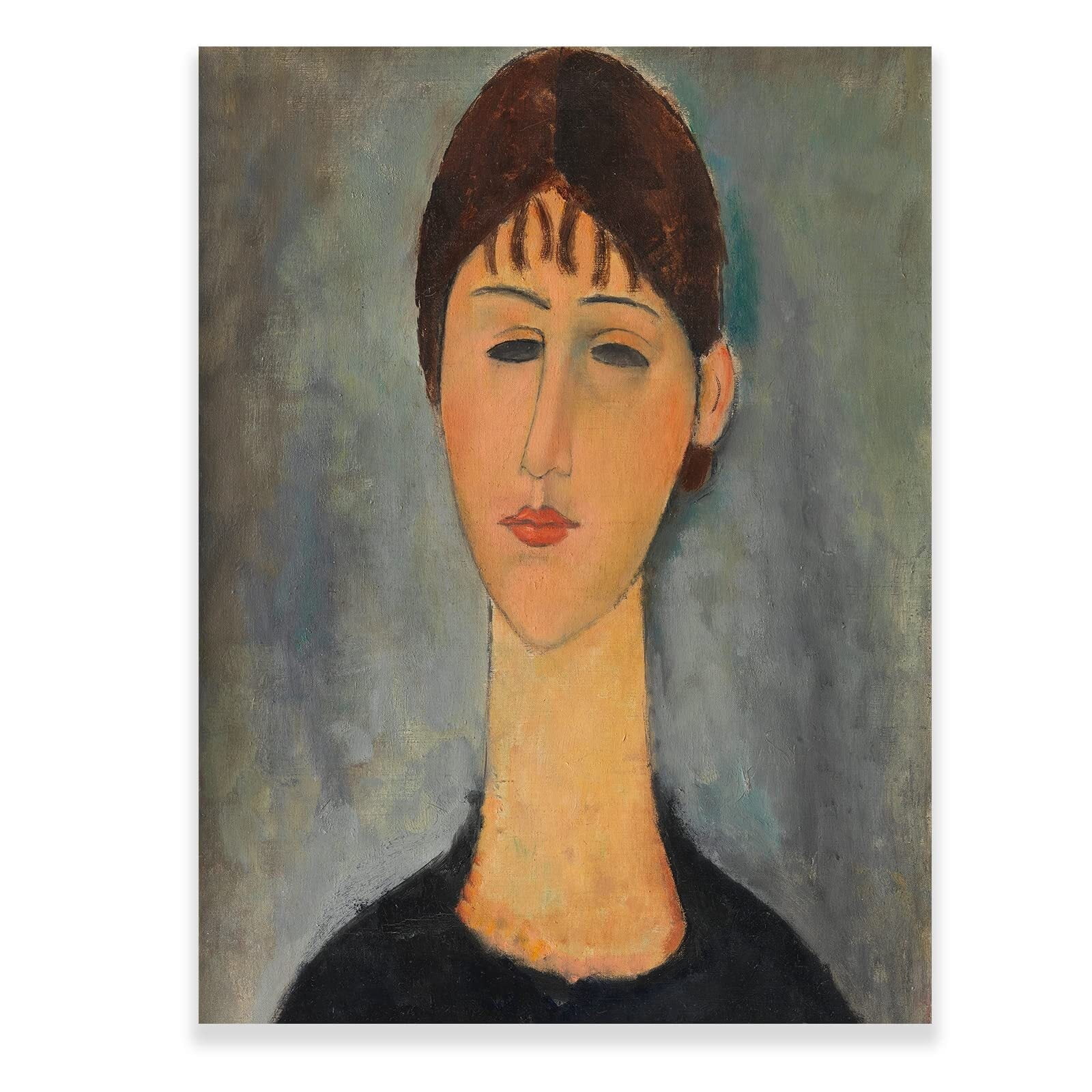 Portrait of Mme Zborowska 1918 Canvas Art Print by Amedeo Modigliani ...