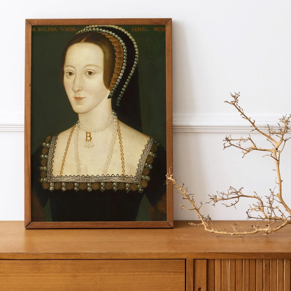 Portrait Of Anne Boleyn, Anne Boleyn Art, Printing On, Queen Of England ...
