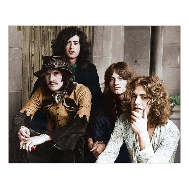 Portrait Of Led Zeppelin Band Members At Chateau Marmont, 16X20 Print ...