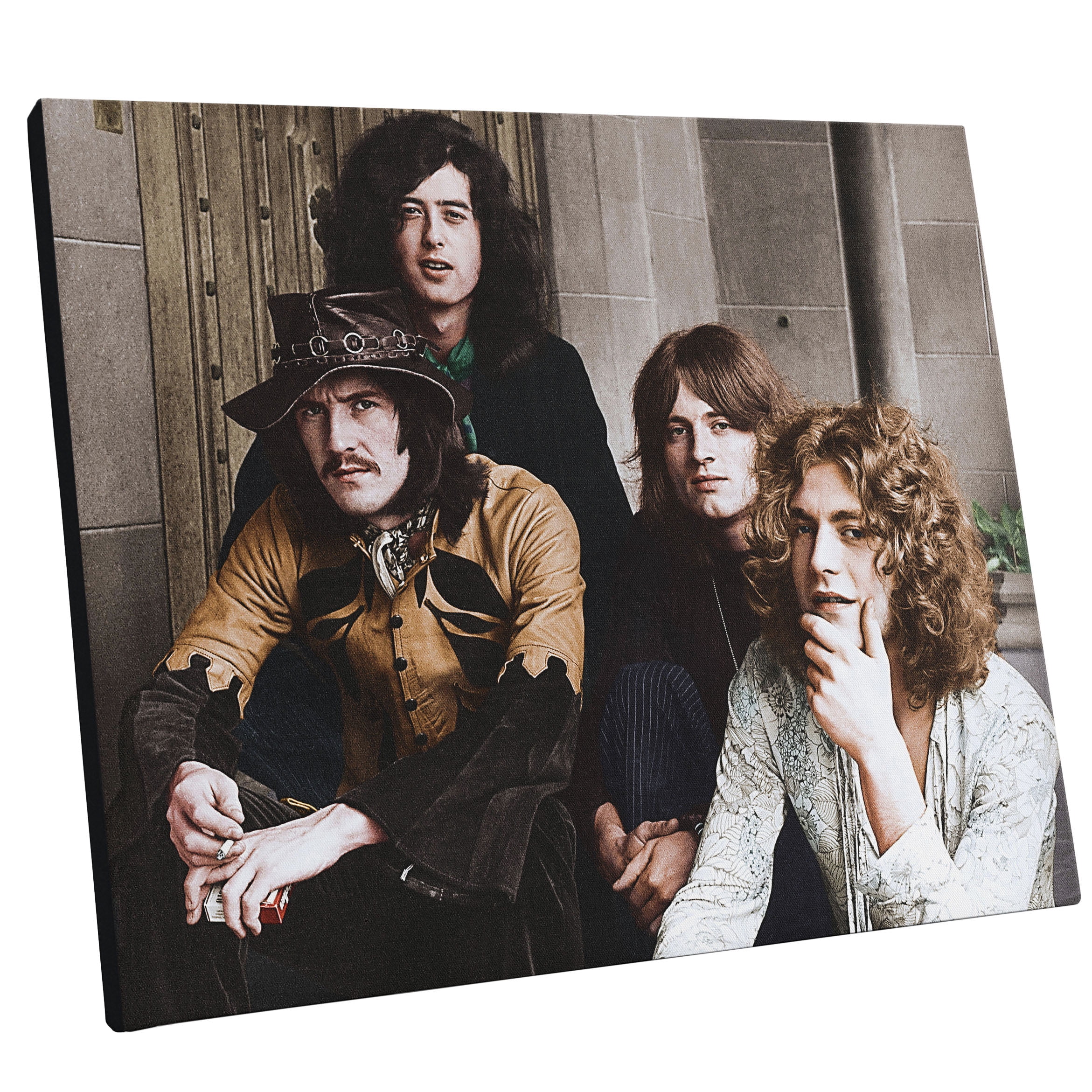 Portrait Of Led Zeppelin Band Members At Chateau Marmont, 20X24 Canvas ...