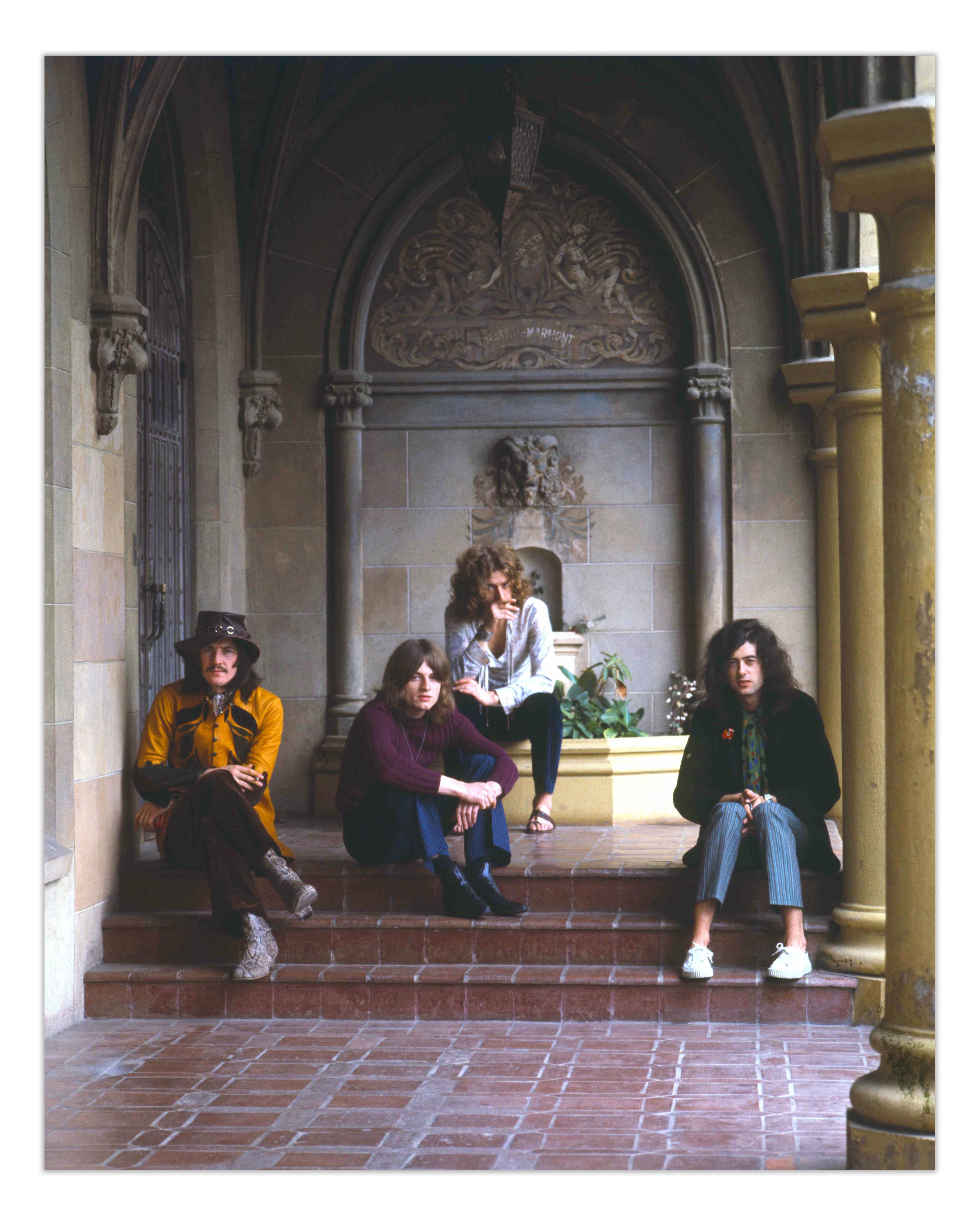 Portrait Of Led Zeppelin Sitting At Chateau Marmont, 20X24 Print By ...