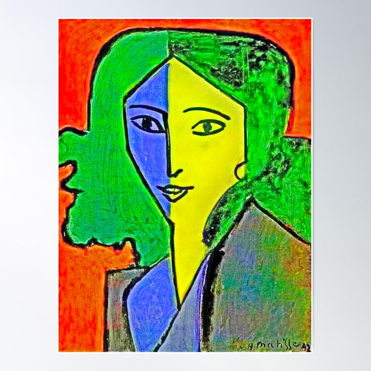 Portrait Of Lydia Delectorskaya, 1947 By Henri Matisse Poster Wall Art ...