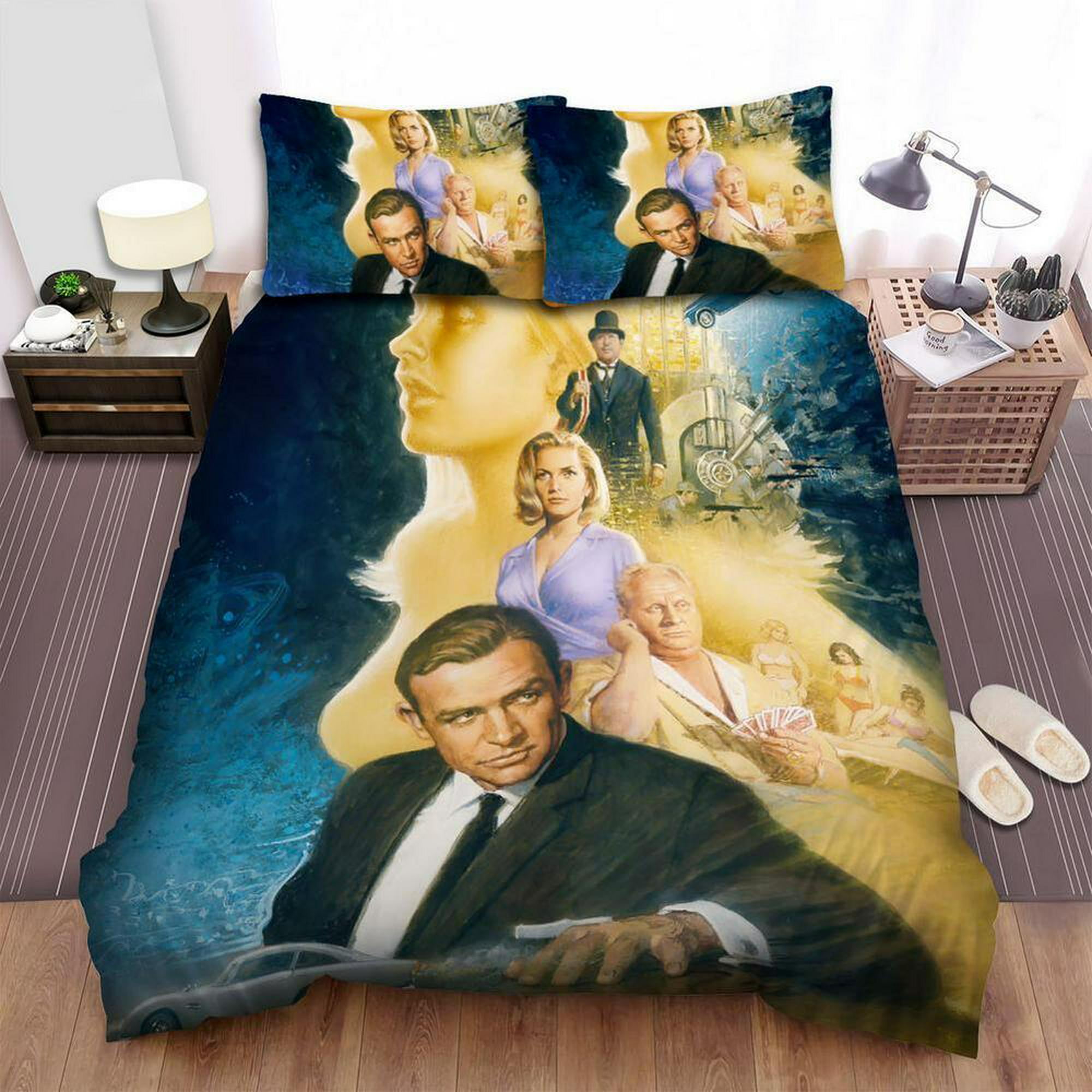 Portrait Of Main Actor Car Background Poster Quilt Duvet Cover Set ...