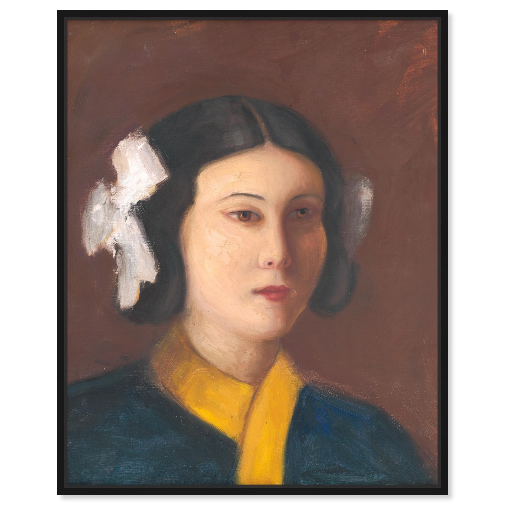 Portrait Of Miss Vickova Canvas Vintage Classic Portrait by Art Remedy ...