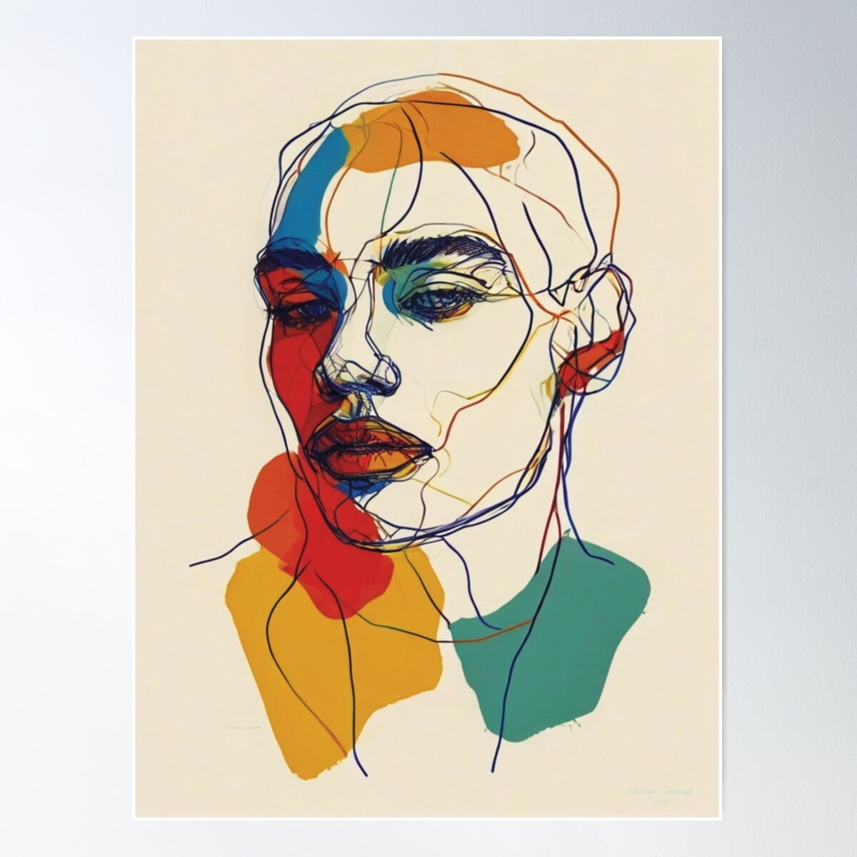 Portrait Of Stephan Poster Wall Art, Modern Wall Decor For Living Room ...