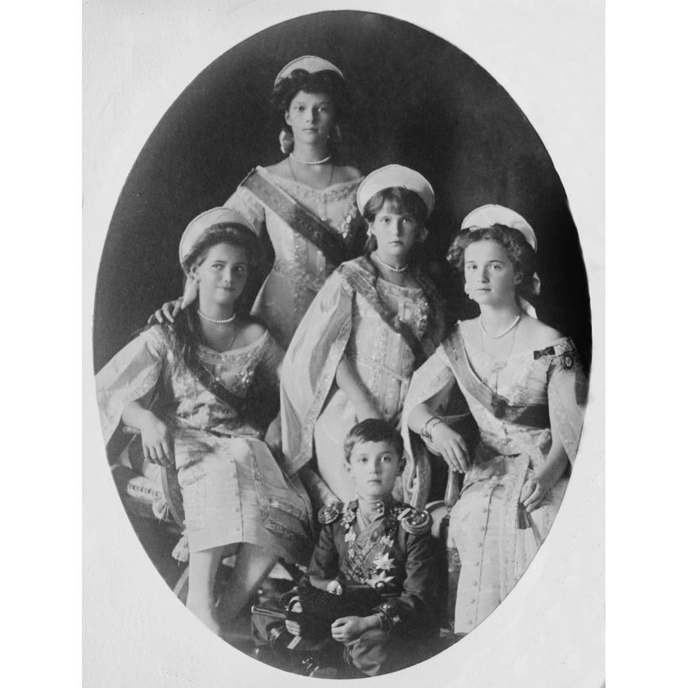 Portrait Of The Five Children Of Czar Nicolas Ii Of Russia History (18 ...