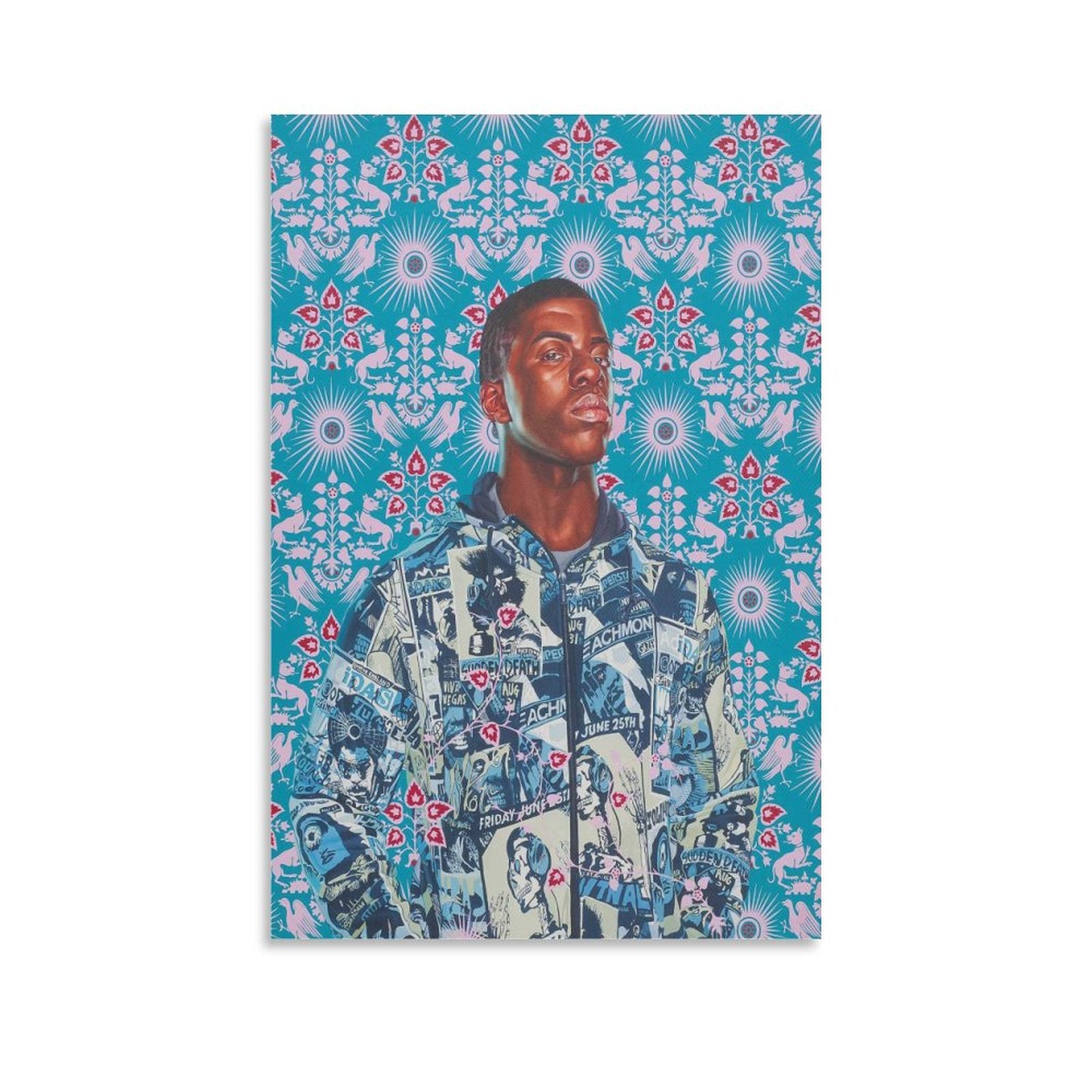Portrait Painter Kehinde Wiley Painting Art Poster (21) Artworks Canvas ...