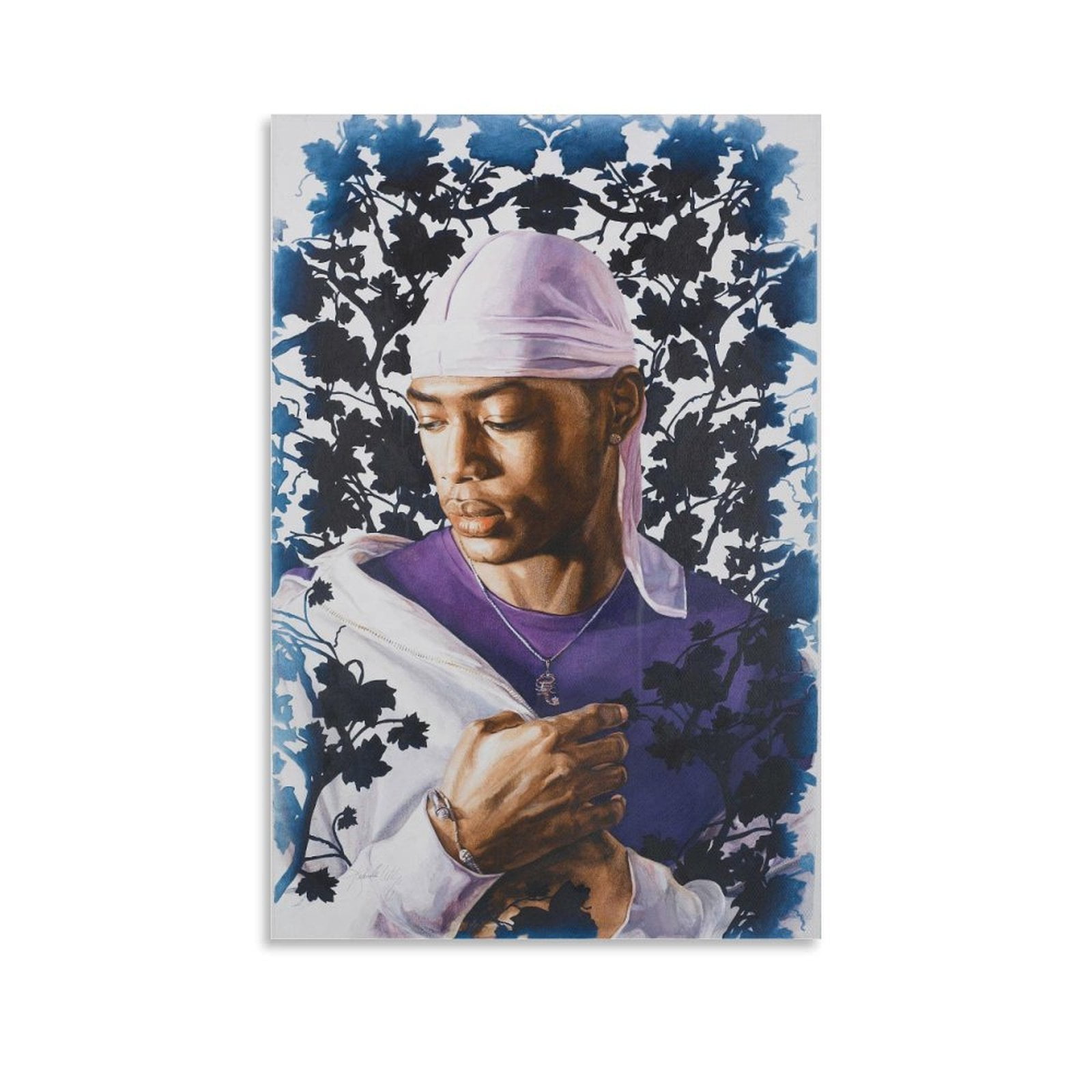 Portrait Painter Kehinde Wiley Painting Art Poster (31) Canvas Wall Art ...