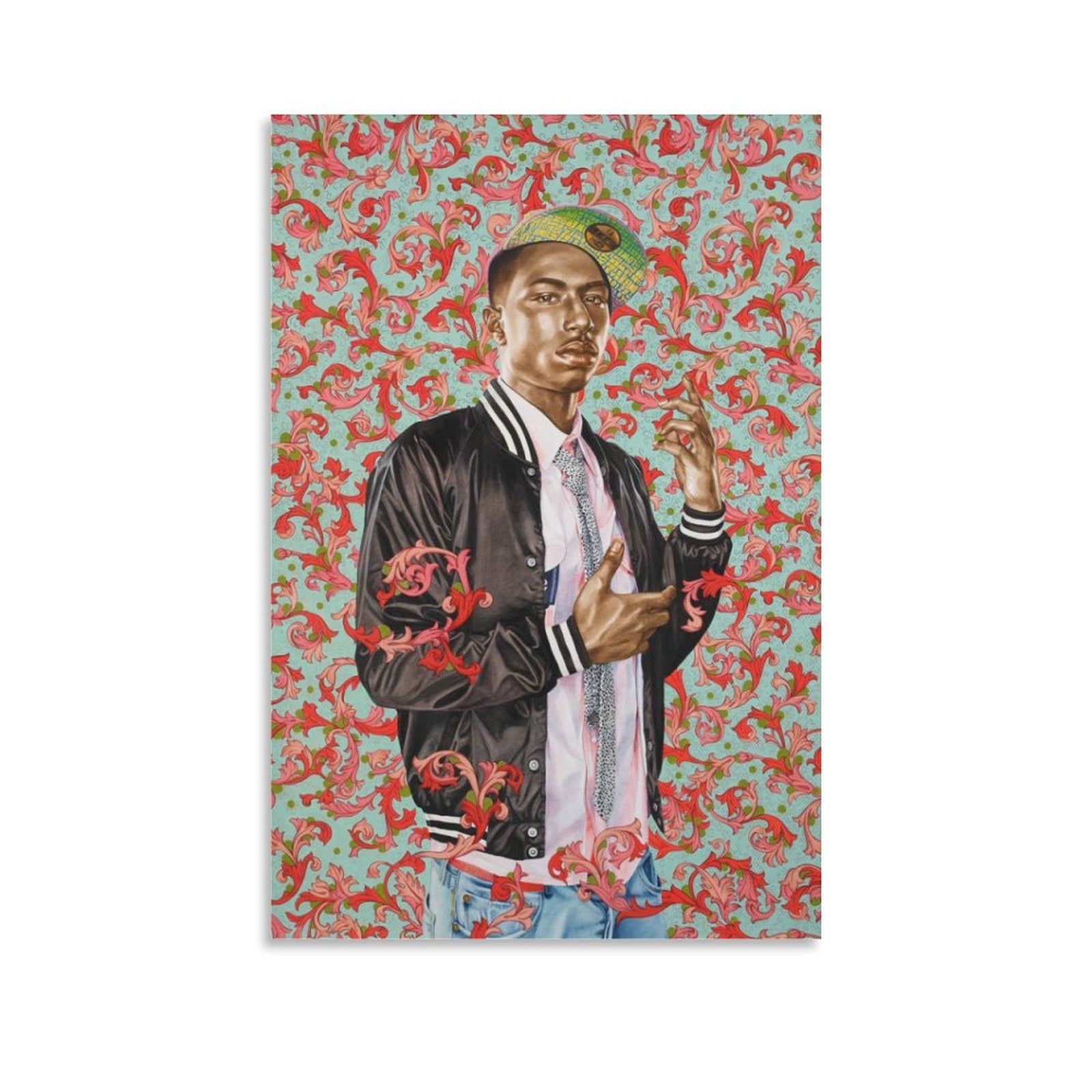 Portrait Painter Kehinde Wiley Painting Art Poster (45) Canvas Wall Art ...