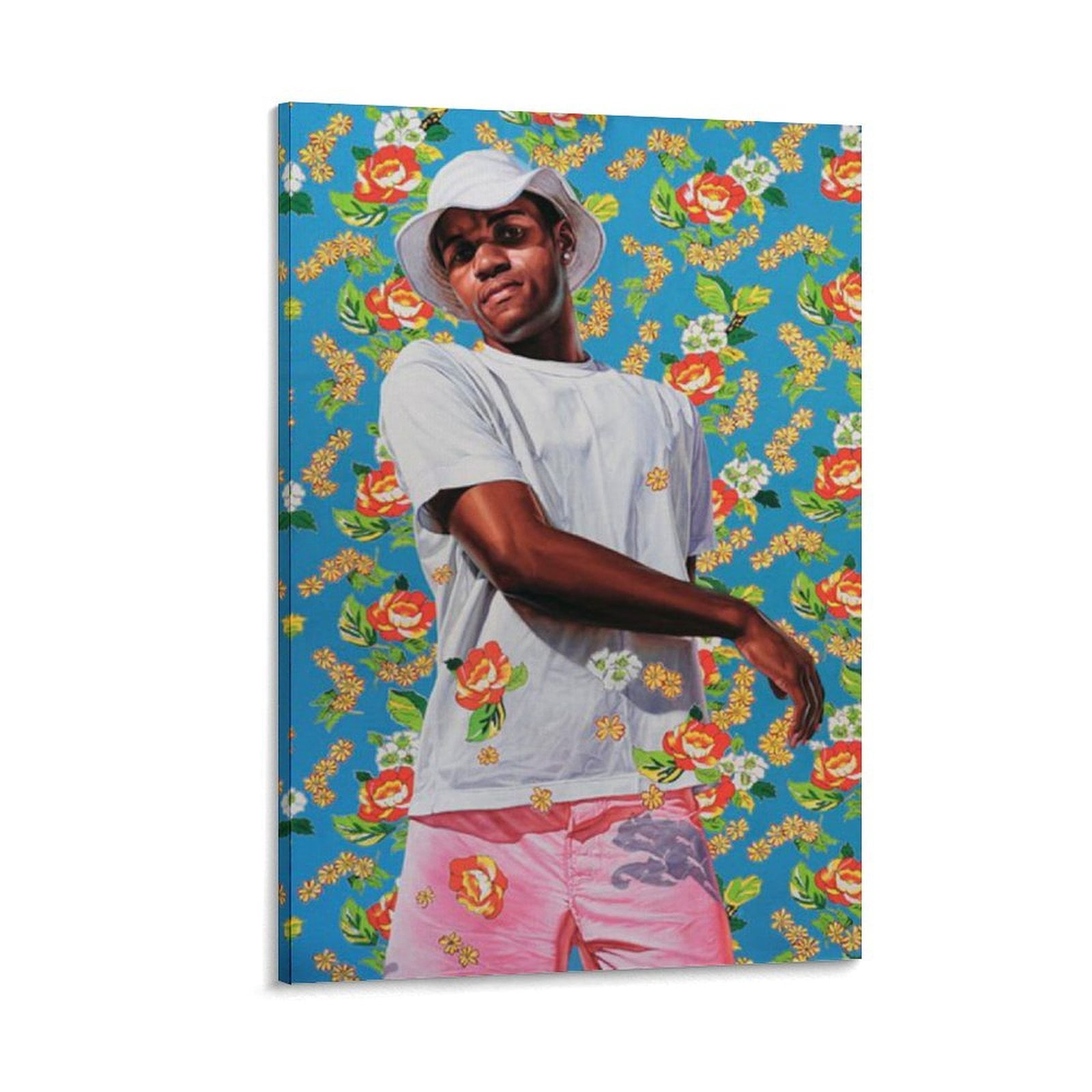 Portrait Painter Kehinde Wiley Painting Art Poster (50) Artworks Canvas ...