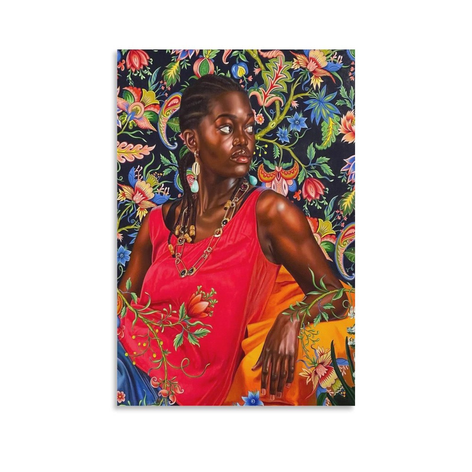 Portrait Painter Kehinde Wiley Painting Art Poster (52) Gifts Canvas ...