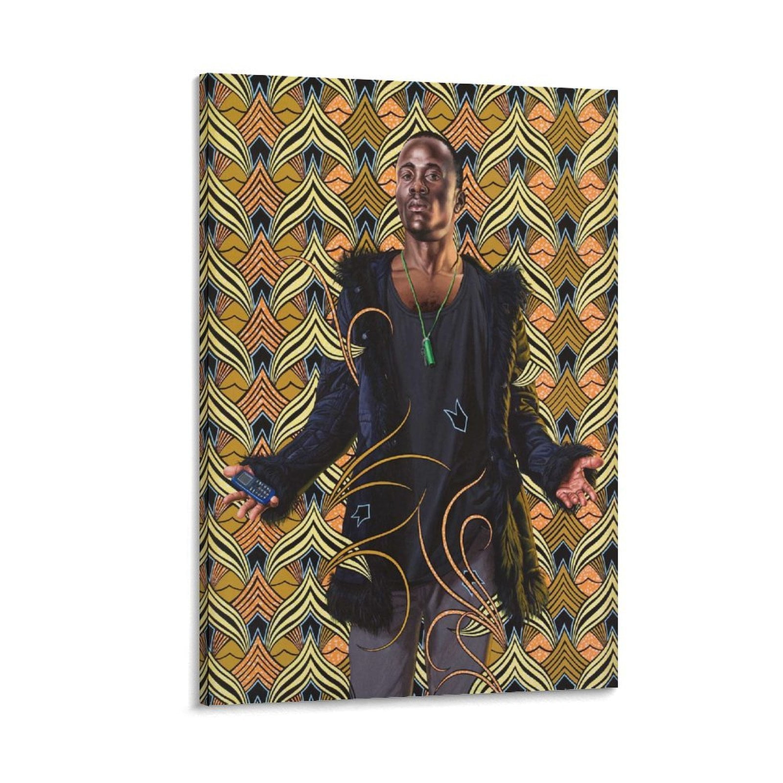 Portrait Painter Kehinde Wiley Painting Poster (13) Artworks Canvas ...