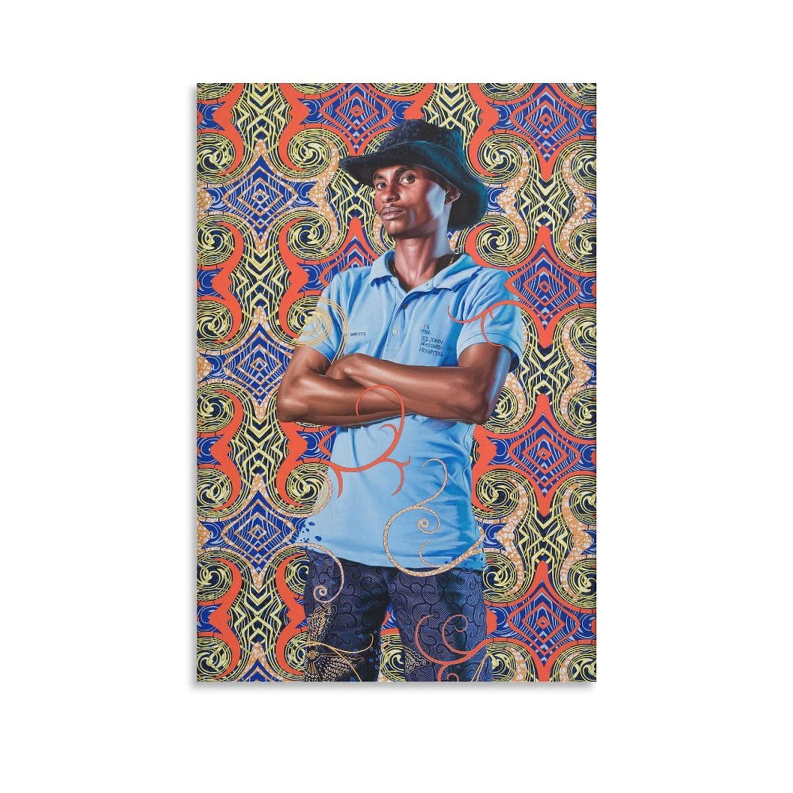 Portrait Painter Kehinde Wiley Painting Poster (24) Canvas Poster Wall ...