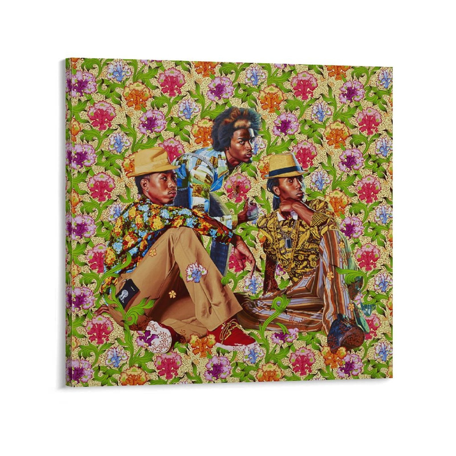 Portrait Painter Kehinde Wiley Painting Poster (3) Canvas Wall Art ...