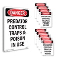 Portrait Predator Control Traps OSHA Danger Rigid Plastic Sign 18 Inch ...