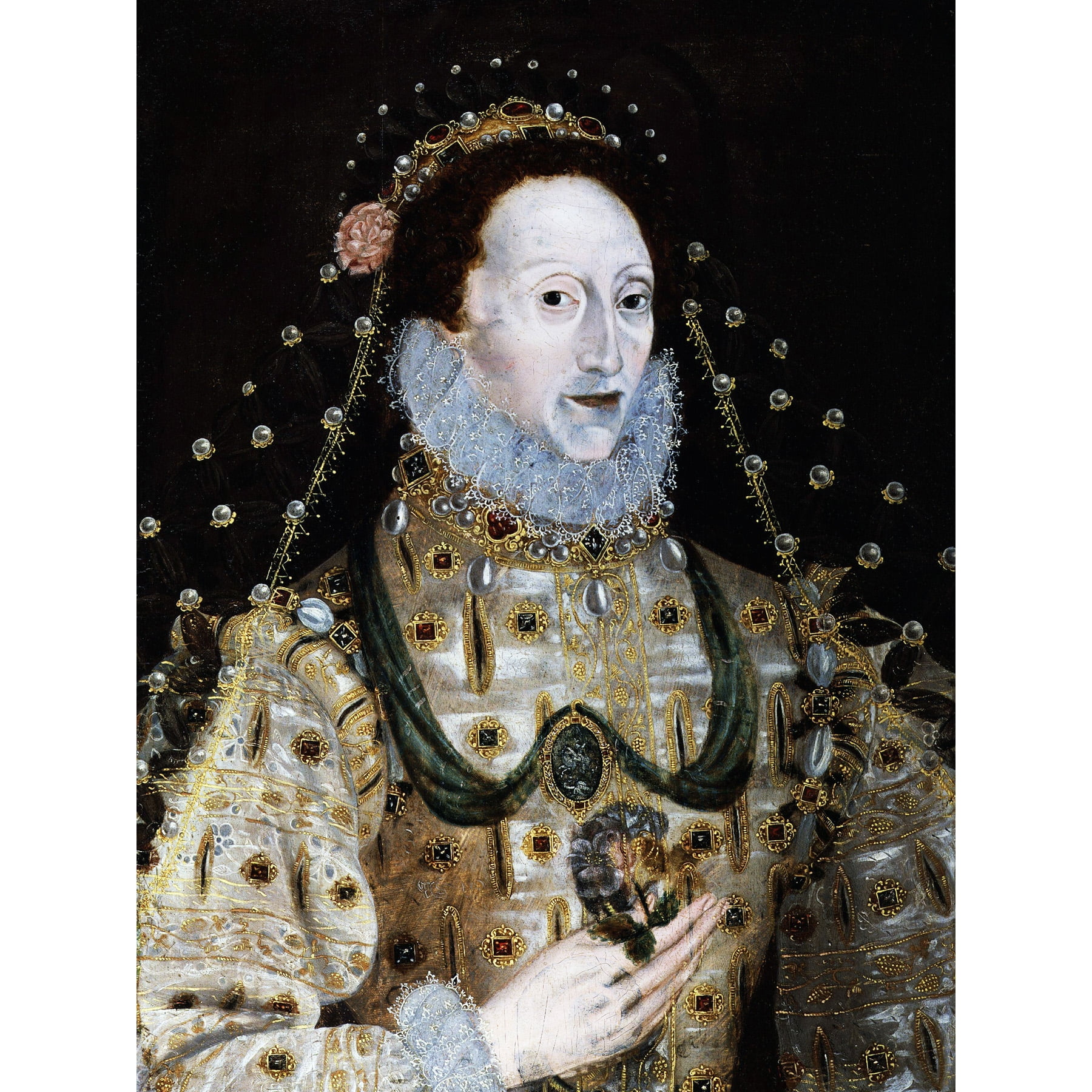 Portrait Queen Elizabeth First England Painting Royal Historic Extra ...