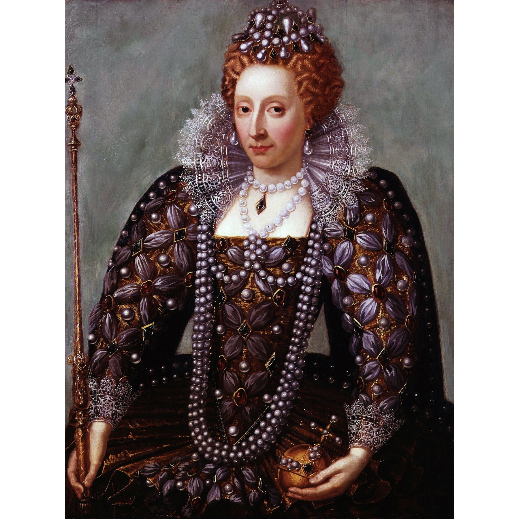 Portrait Queen Elizabeth I England Painting Royal Historic Extra Large ...