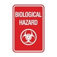 Portrait Round Biological Hazard Sign (Red) - Medium - Walmart.com