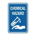 Portrait Round Chemical Hazard Sign (Blue) - Small - Walmart.com