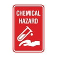 Portrait Round Chemical Hazard Sign (Red) - Small - Walmart.com