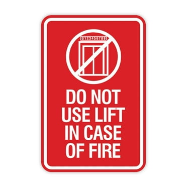 Signs ByLITA Portrait Round Fire Extinguishers Sign (Red) - Large ...