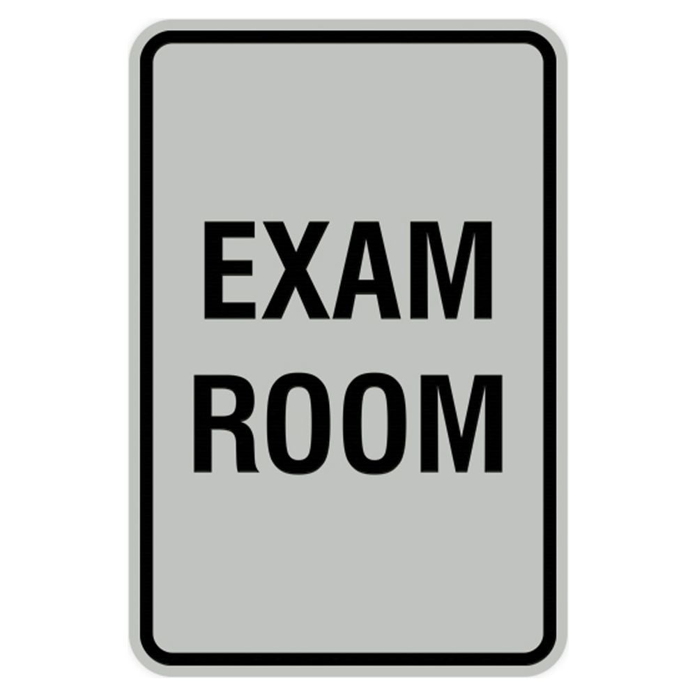 Portrait Round Exam Room Sign (Lt Gray) - Medium 5" x 7" - Walmart.com