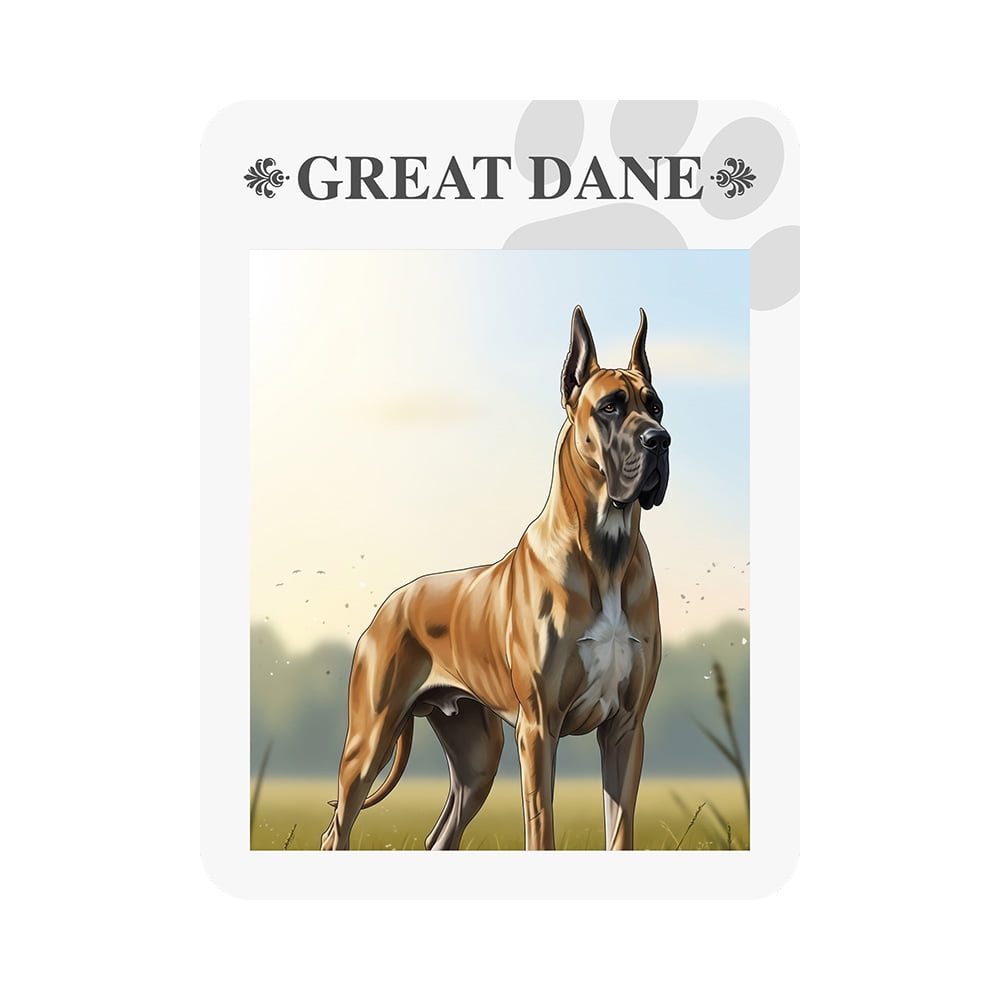 Portrait Round Great Dane Wall or Door Sign | Classic Style Dog Breed ...