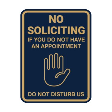 Portrait Round No Soliciting Do Not Bother Us If We Do Not Know You ...