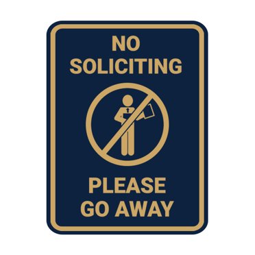 Portrait Round Please Use Other Door Sign Set (Brushed Gold) - Large 6 ...