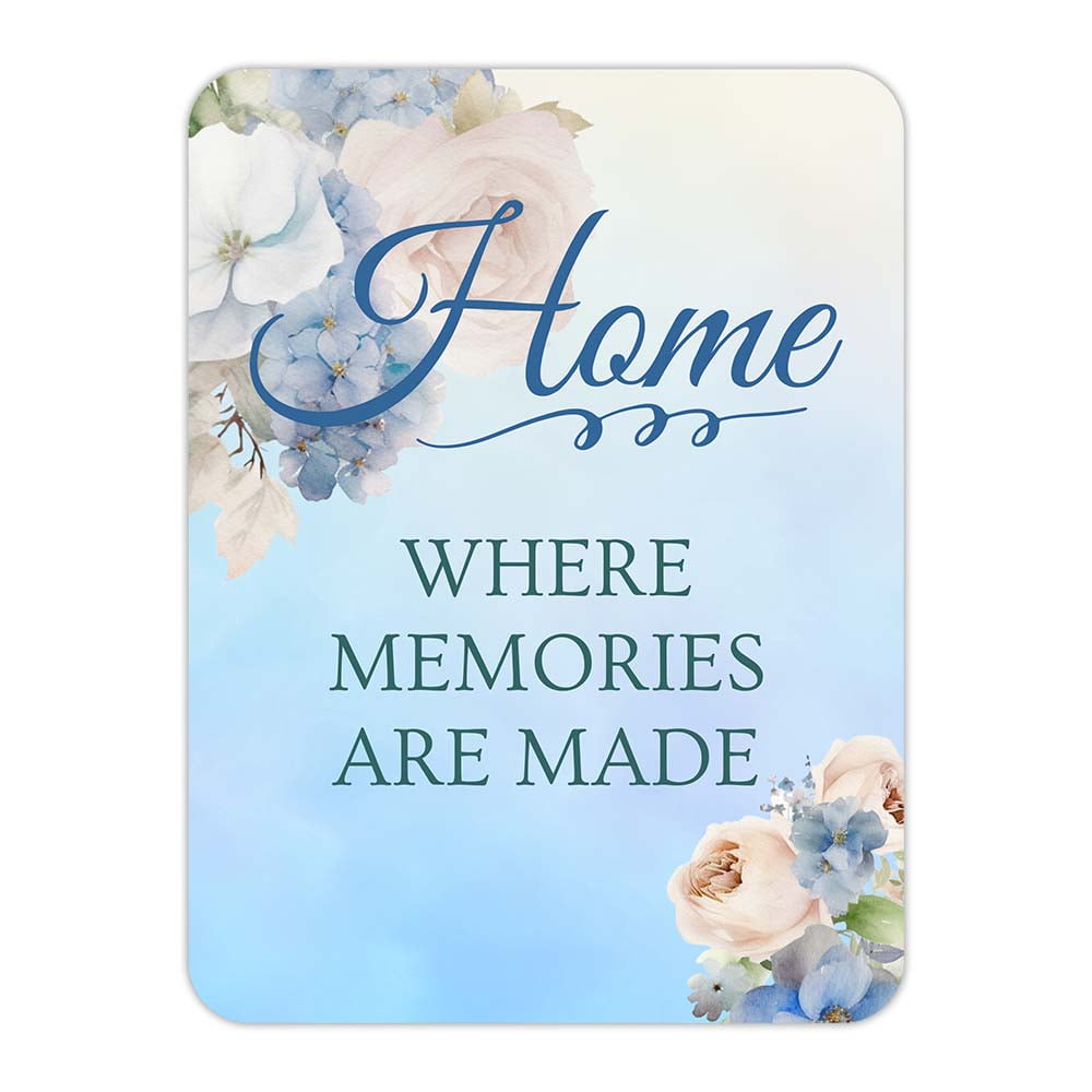 Portrait Round Plus Home Where Memories Are Made Wall or Door Sign ...