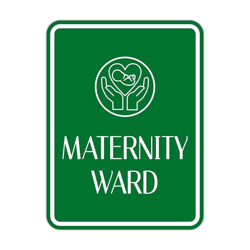 Portrait Round Plus Maternity Ward Wall or Door Sign | Patient-Specific ...