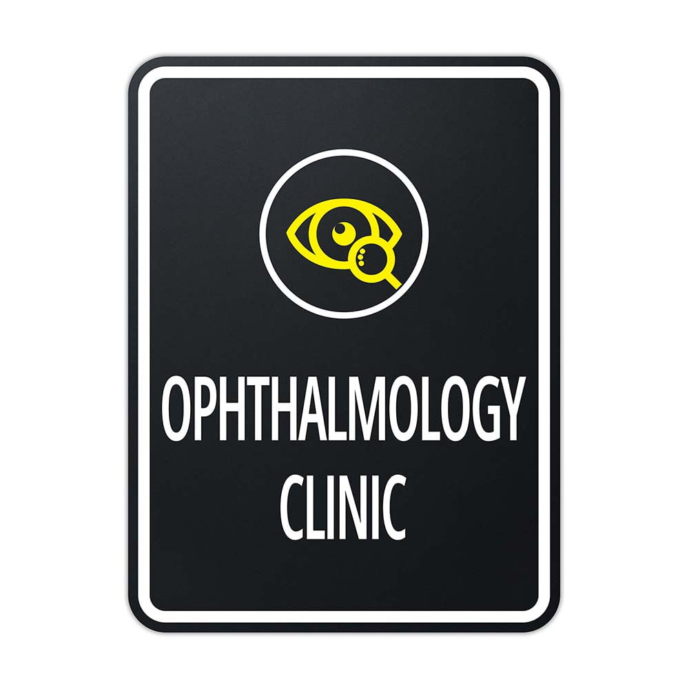 Portrait Round Plus Ophthalmology Clinic Wall or Door Sign | Patient ...